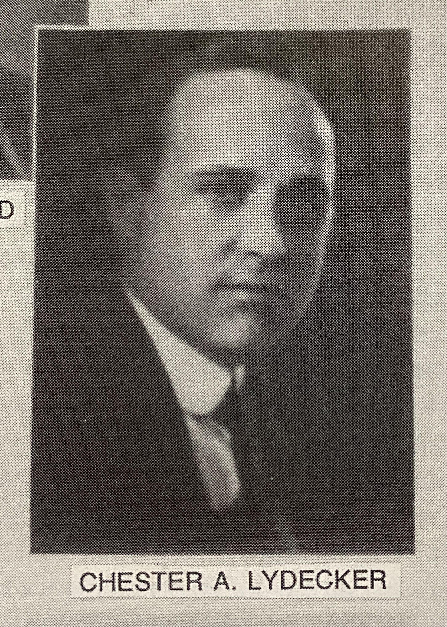 Chester A. Lydecker - Zeta Psi Fraternity