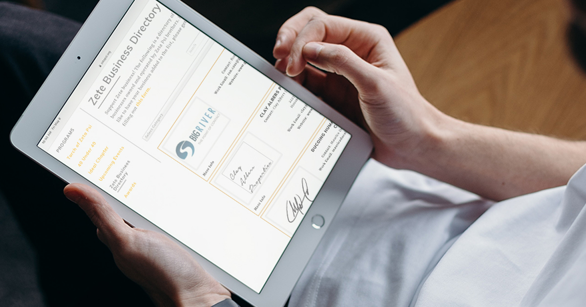 Zete Small Business Directory - Zeta Psi Fraternity